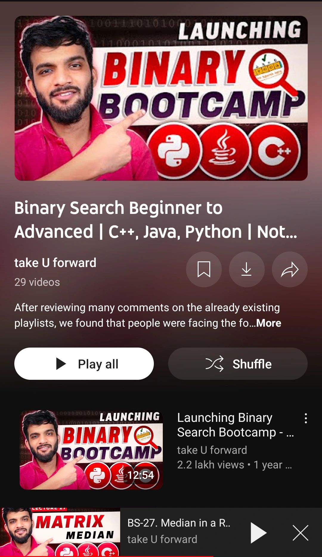 Adarsh Rai on LinkedIn: #codingjourney #binarysearchskills Adarsh Rai on LinkedIn: #codingjourney #binarysearchskills