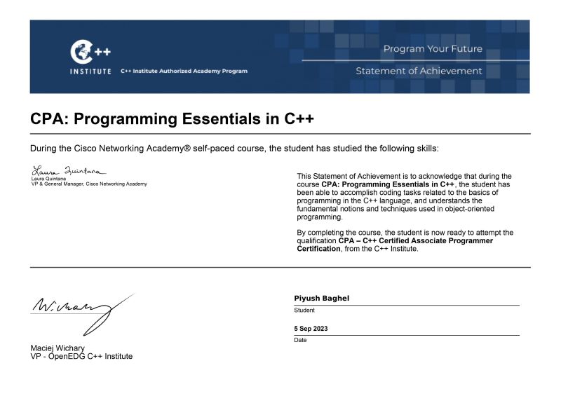 Piyush Baghel on LinkedIn: #cpp #programming Piyush Baghel on LinkedIn: #cpp #programming