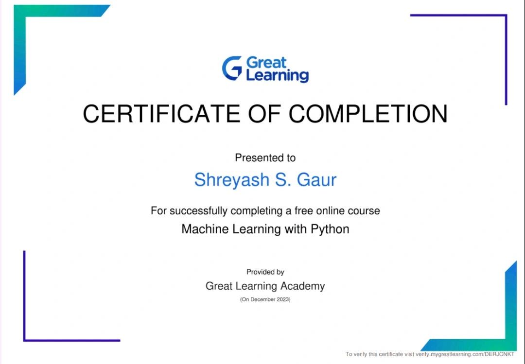 Shreyash Gaur on LinkedIn: #machinelearning #python Shreyash Gaur on LinkedIn: #machinelearning #python
