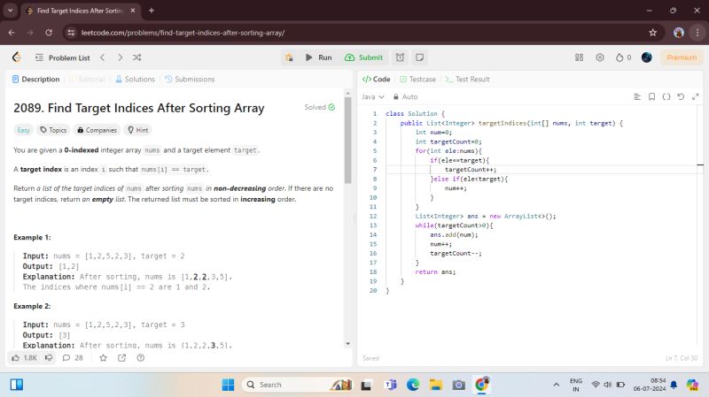 Nandini S. on LinkedIn: #100daysofleetcode #dsawithedslash #java # ... Nandini S. on LinkedIn: #100daysofleetcode #dsawithedslash #java # ...