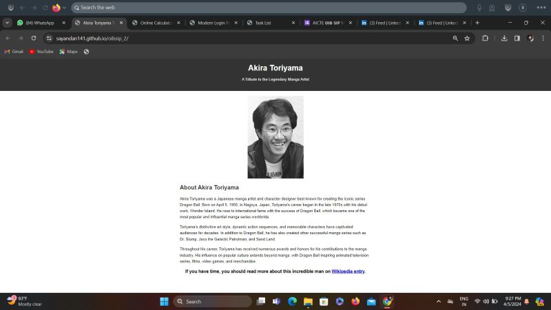 Sayan Dan on LinkedIn: #webdevelopment #html #css #oasisinfobyteinternship Sayan Dan on LinkedIn: #webdevelopment #html #css #oasisinfobyteinternship