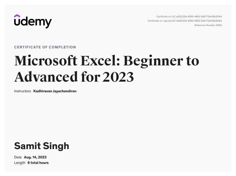 Samit Singh on LinkedIn: #dataanalysis #excelskills #continuouslearning ... Samit Singh on LinkedIn: #dataanalysis #excelskills #continuouslearning ...