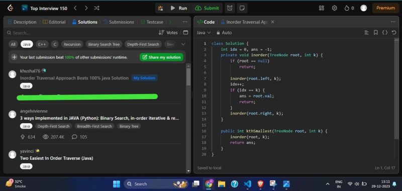 Khushal Jogi on LinkedIn: Started from watching solutions from LeetCode ... Khushal Jogi on LinkedIn: Started from watching solutions from LeetCode ...