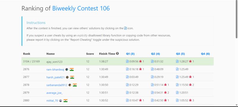Ajay Soni on LinkedIn: #everyone #leetcode #dsa #contests Ajay Soni on LinkedIn: #everyone #leetcode #dsa #contests