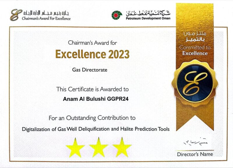 Anam Al-Bulushi on LinkedIn: #excellence #pdo #success #digitalization ... Anam Al-Bulushi on LinkedIn: #excellence #pdo #success #digitalization ...