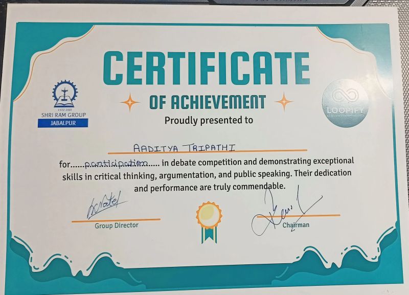Aditya Tripathi on LinkedIn: #debate #achievementunlocked # ... Aditya Tripathi on LinkedIn: #debate #achievementunlocked # ...