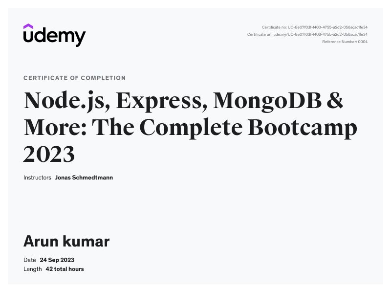 Arun Kumar on LinkedIn: #backenddevelopment #nodejs #express #mongodb # ... Arun Kumar on LinkedIn: #backenddevelopment #nodejs #express #mongodb # ...