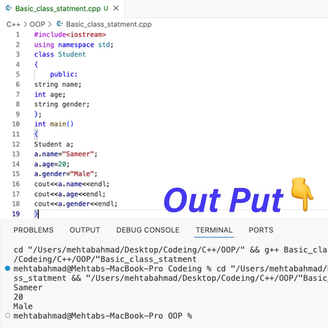 Mehtab Ahmad on LinkedIn: #cplusplus #oop #programming #coding # ... Mehtab Ahmad on LinkedIn: #cplusplus #oop #programming #coding # ...