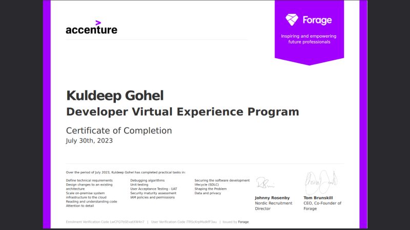 kuldeep Gohel on LinkedIn: #accenture #accentureindia kuldeep Gohel on LinkedIn: #accenture #accentureindia