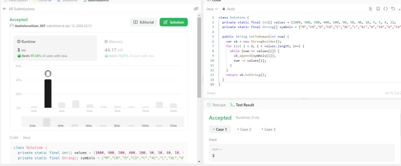 Aashish Ranjan on LinkedIn: #leetcode #romannumerals #algorithm # ... Aashish Ranjan on LinkedIn: #leetcode #romannumerals #algorithm # ...