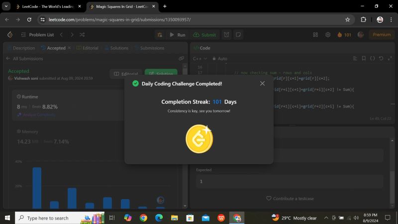 Vishwash soni on LinkedIn: #leetcode #codingjourney #consistency # ... Vishwash soni on LinkedIn: #leetcode #codingjourney #consistency # ...