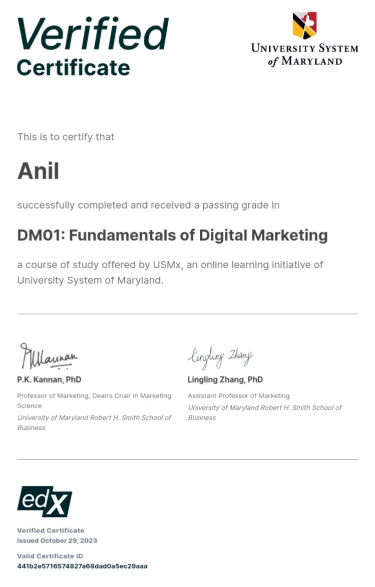 Anil Seervi on LinkedIn: recently I have complete the edx certification ... Anil Seervi on LinkedIn: recently I have complete the edx certification ...