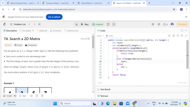 Shruti Jha on LinkedIn: #100daysofleetcode #dsawithedslash #java Shruti Jha on LinkedIn: #100daysofleetcode #dsawithedslash #java