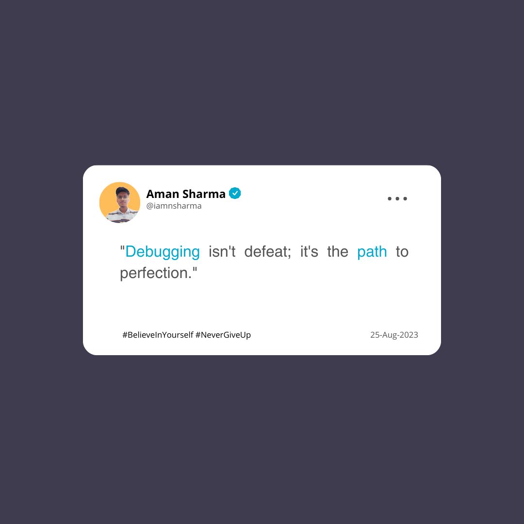 Aman Sharma on LinkedIn: #programming #softwaredevelopment #codinglife ... Aman Sharma on LinkedIn: #programming #softwaredevelopment #codinglife ...