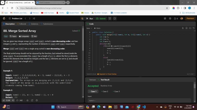 Akhilesh Nandanwar on LinkedIn: #day1 #365dayschallenge #leetcode Akhilesh Nandanwar on LinkedIn: #day1 #365dayschallenge #leetcode