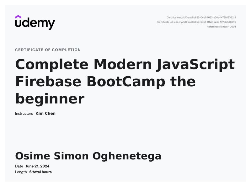 Simon Osime on LinkedIn: #javascript #udemy #continuouslearning #techskills Simon Osime on LinkedIn: #javascript #udemy #continuouslearning #techskills