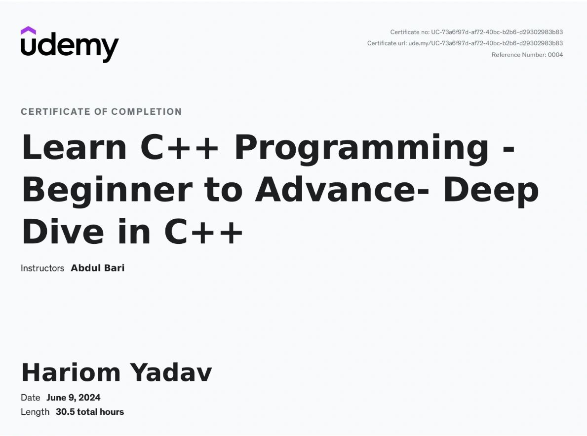 Hariom Yadav on LinkedIn: #cplusplus #programming #oop #moderncpp # ... Hariom Yadav on LinkedIn: #cplusplus #programming #oop #moderncpp # ...