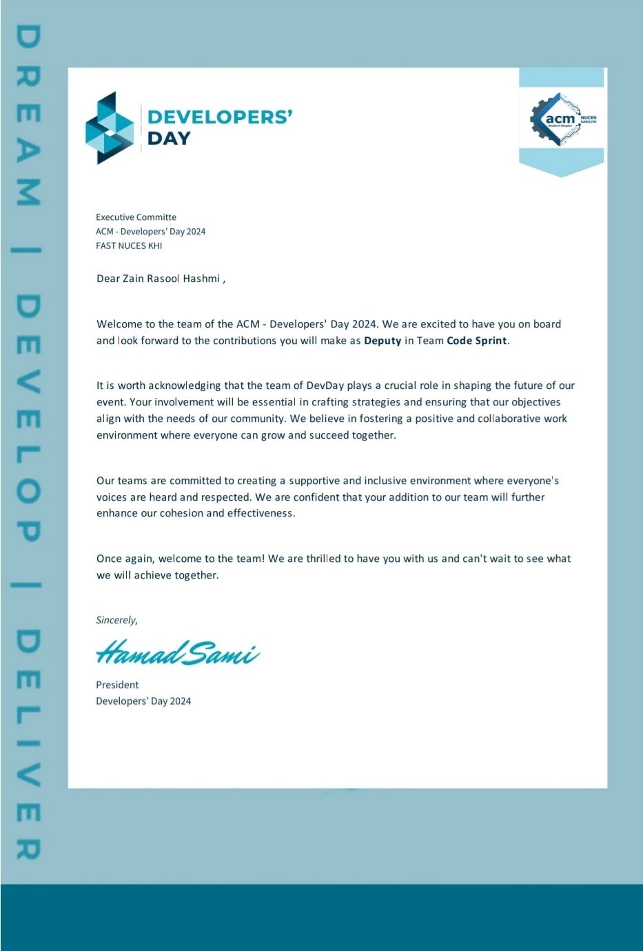 Zain Rasool Hashmi on LinkedIn: Thrilled to announce that I've been ... Zain Rasool Hashmi on LinkedIn: Thrilled to announce that I've been ...