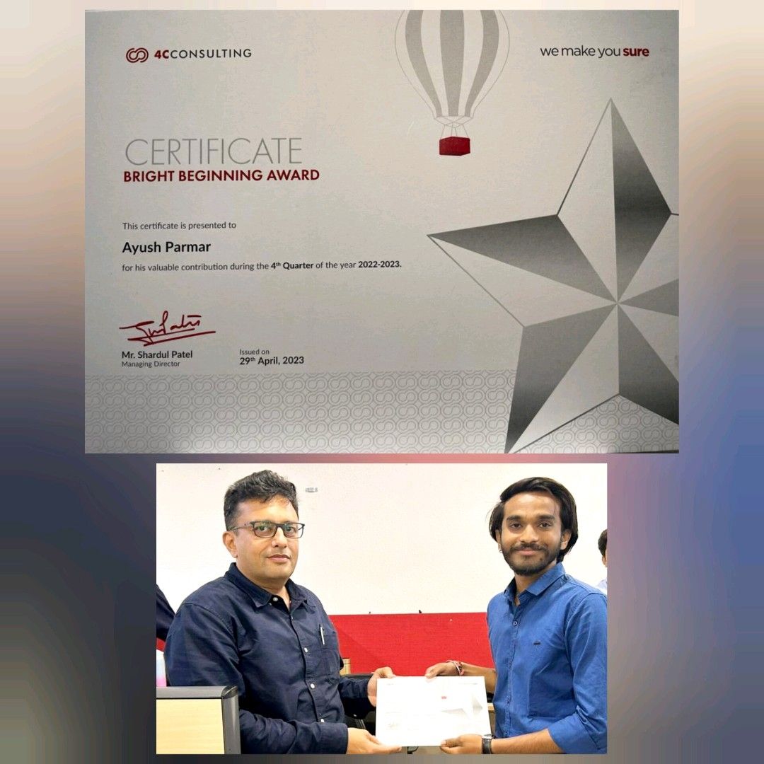 AYUSH PARMAR on LinkedIn: #internship AYUSH PARMAR on LinkedIn: #internship