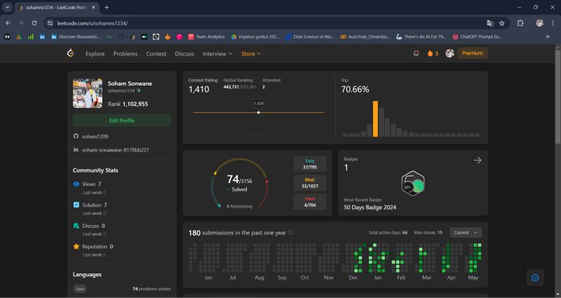 Soham Sonawane on LinkedIn: #90daychallenge #dailycoding #dsa #cpp # ... Soham Sonawane on LinkedIn: #90daychallenge #dailycoding #dsa #cpp # ...