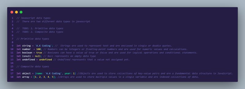 Abubakrsiddik Abdurakhimov on LinkedIn: #javascript #js #datatypes # ... Abubakrsiddik Abdurakhimov on LinkedIn: #javascript #js #datatypes # ...