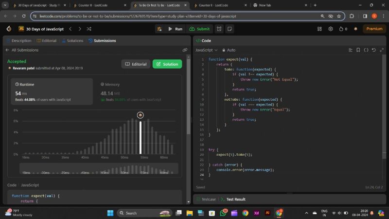 Revaram Patel on LinkedIn: leetcode day 4 question no. 3 to be or not to be Revaram Patel on LinkedIn: leetcode day 4 question no. 3 to be or not to be