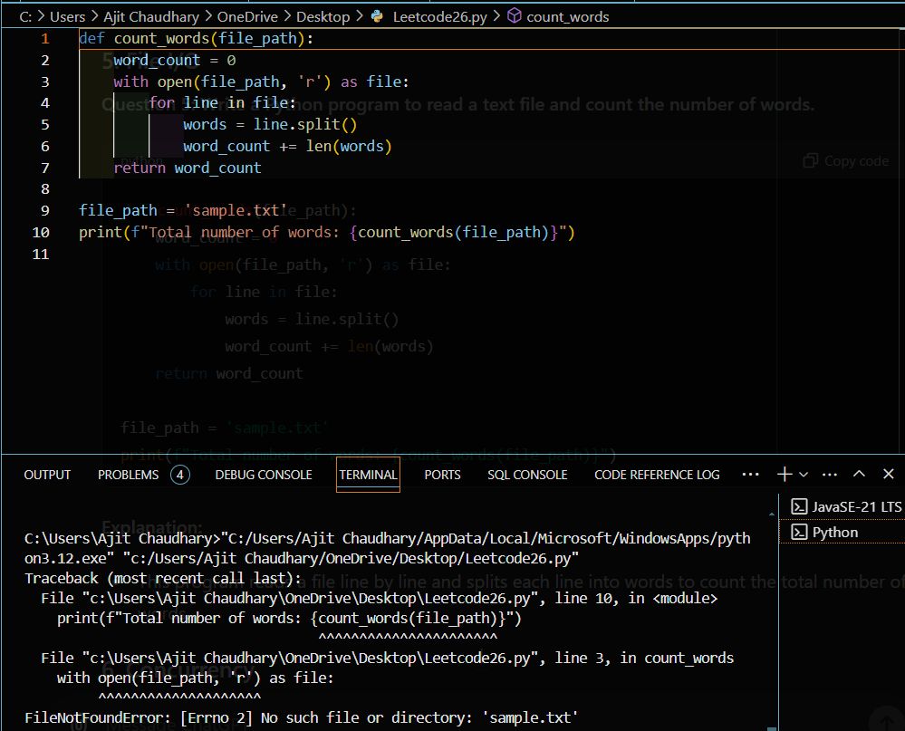 Amit Kumar chaudhary on LinkedIn: Write a program Python program to ... Amit Kumar chaudhary on LinkedIn: Write a program Python program to ...