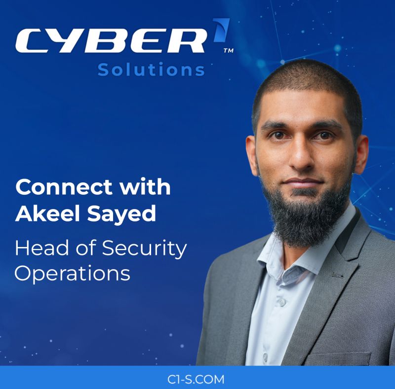 CYBER1 Solutions - South Africa on LinkedIn: Akeel Sayed - CYBER1 ... CYBER1 Solutions - South Africa on LinkedIn: Akeel Sayed - CYBER1 ...