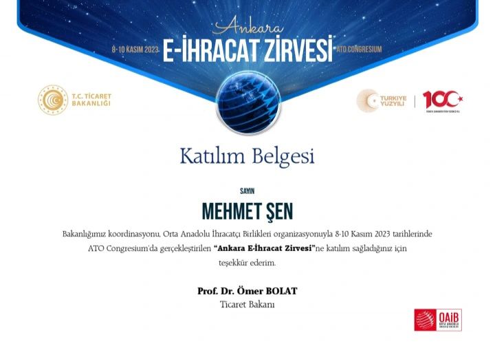 Mehmet SEN on LinkedIn: #ihracat #eihracat #export #eexport #summit Mehmet SEN on LinkedIn: #ihracat #eihracat #export #eexport #summit