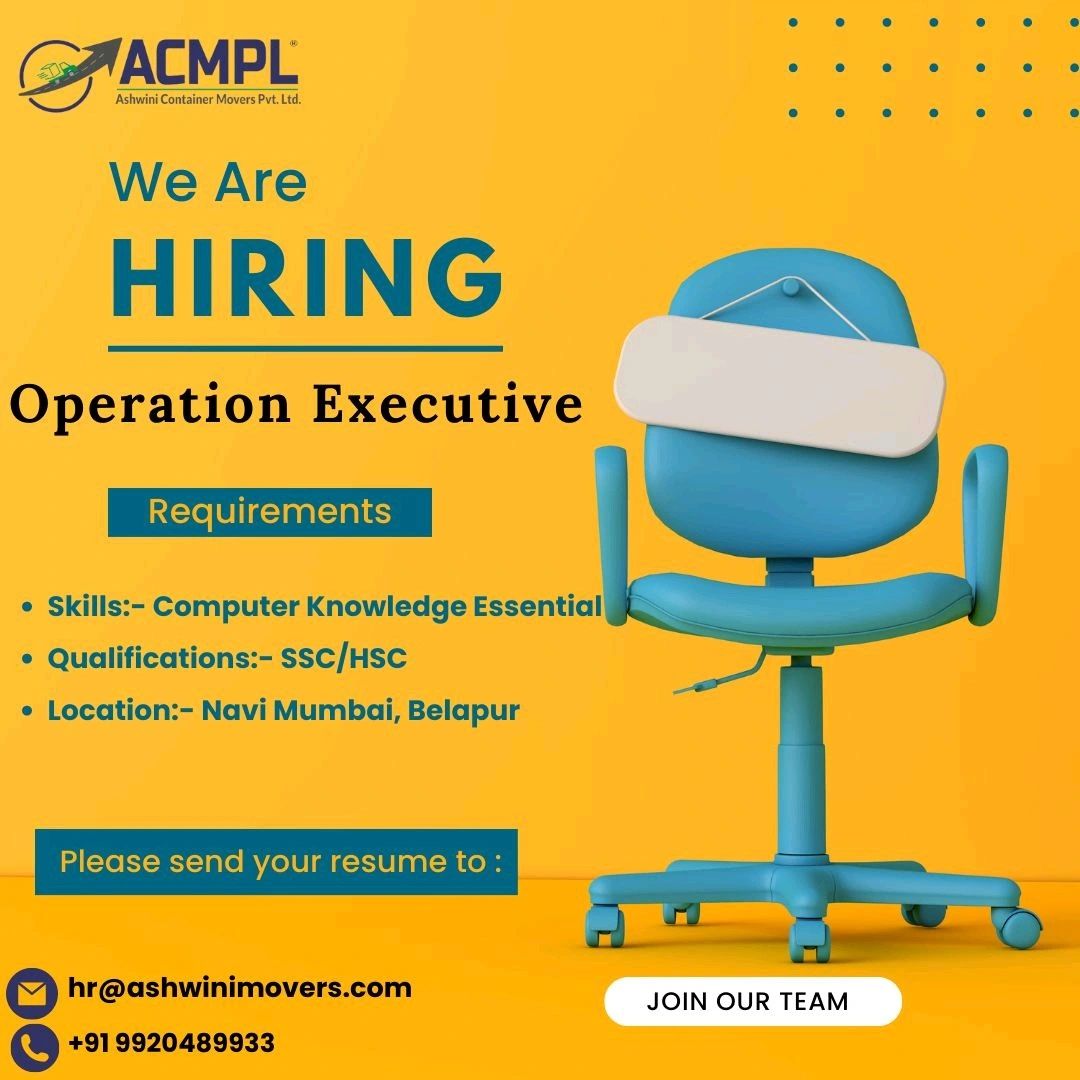 Ashwini Container Movers Pvt. Ltd. on LinkedIn: #hiring #operation # ... Ashwini Container Movers Pvt. Ltd. on LinkedIn: #hiring #operation # ...