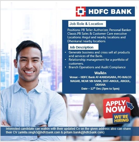 Pritam Banik on LinkedIn: #hdfcbank #odishajobs #banking Pritam Banik on LinkedIn: #hdfcbank #odishajobs #banking