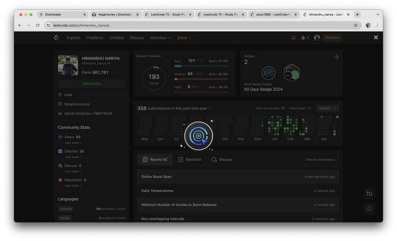 NARIYA HIMANSHU on LinkedIn: #leetcode #coding #programming #algorithm ... NARIYA HIMANSHU on LinkedIn: #leetcode #coding #programming #algorithm ...