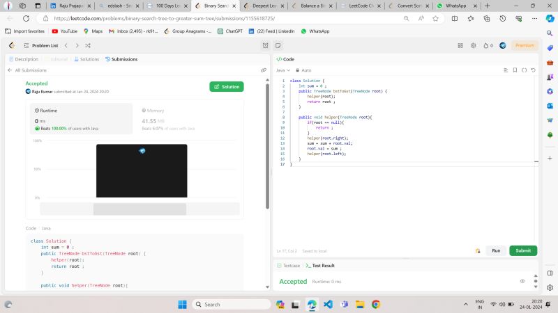 Raju Prajapati on LinkedIn: #dsawithedslash #100daysleetcodechallenge # ... Raju Prajapati on LinkedIn: #dsawithedslash #100daysleetcodechallenge # ...