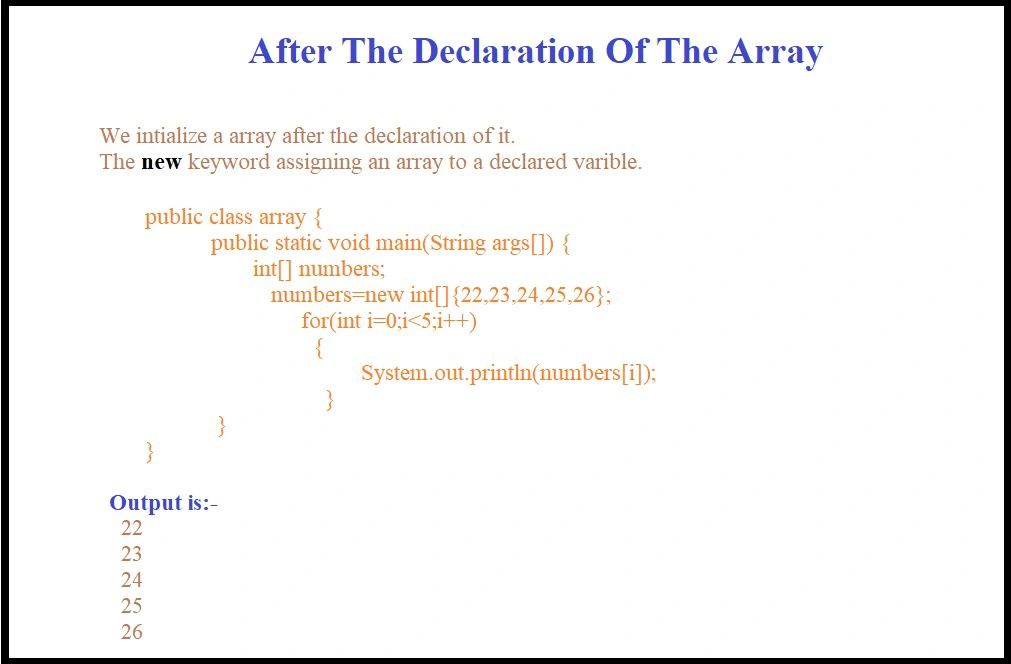 Shagun Shota on LinkedIn: The second method to initialization of array ... Shagun Shota on LinkedIn: The second method to initialization of array ...