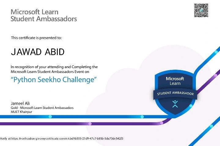 Jawad Abid on LinkedIn: #python #codingchallenge #microsoft # ... Jawad Abid on LinkedIn: #python #codingchallenge #microsoft # ...