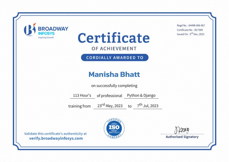 Manisha Bhatt on LinkedIn: #python #django #webdevelopment # ... Manisha Bhatt on LinkedIn: #python #django #webdevelopment # ...