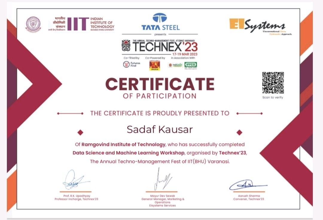 SADAF KAUSAR on LinkedIn: #machinelearning #datascience SADAF KAUSAR on LinkedIn: #machinelearning #datascience
