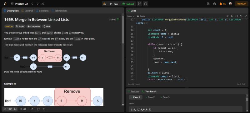 Day 9 of #LeetCode30DayChallenge: Merge Lists | Sachin Kumar posted on ... Day 9 of #LeetCode30DayChallenge: Merge Lists | Sachin Kumar posted on ...