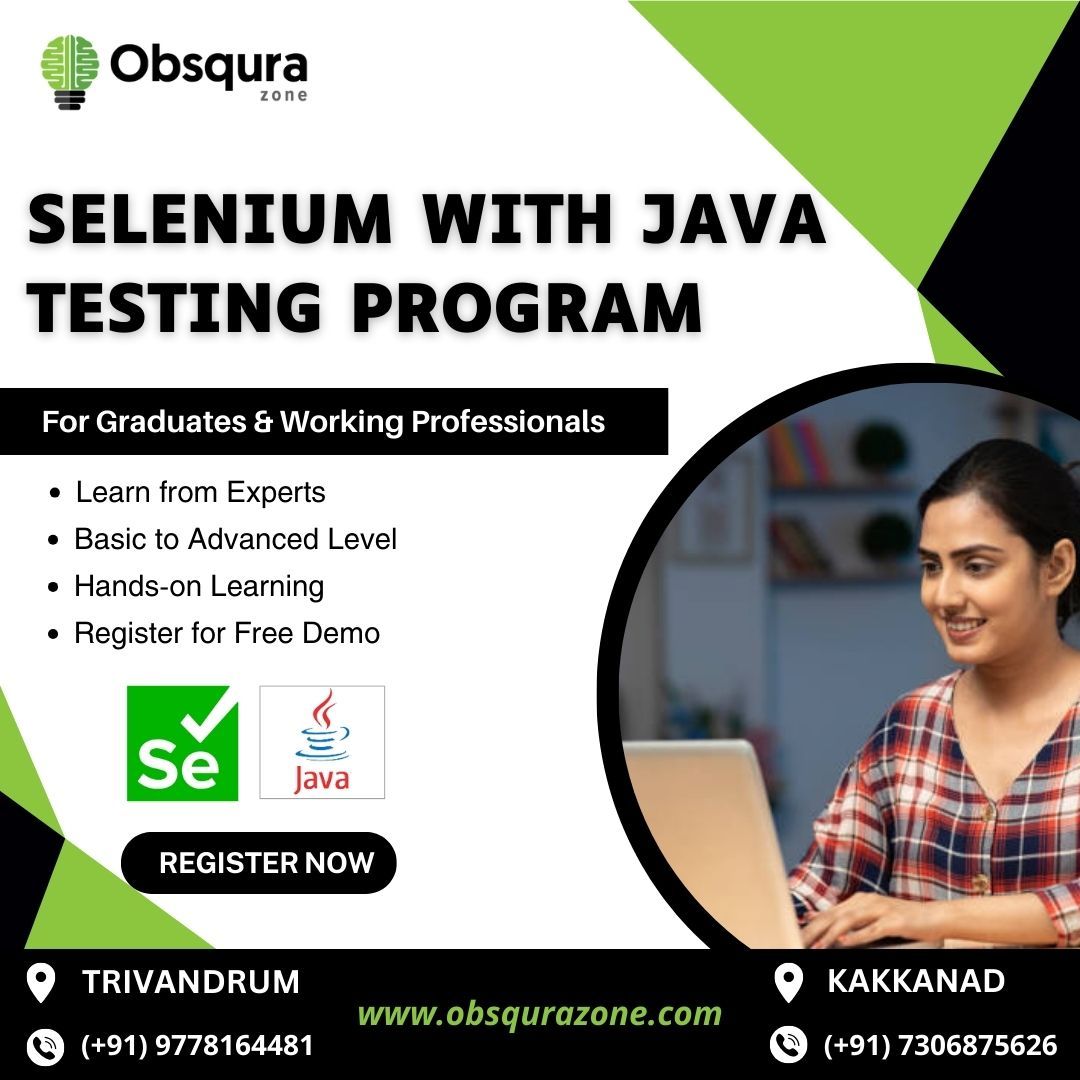 Obsqura Zone on LinkedIn: #selenuim #java #softwaretestingtraining # ... Obsqura Zone on LinkedIn: #selenuim #java #softwaretestingtraining # ...