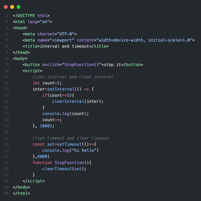 Renil Garala on LinkedIn: #javascript #setinterval #settimeout Renil Garala on LinkedIn: #javascript #setinterval #settimeout