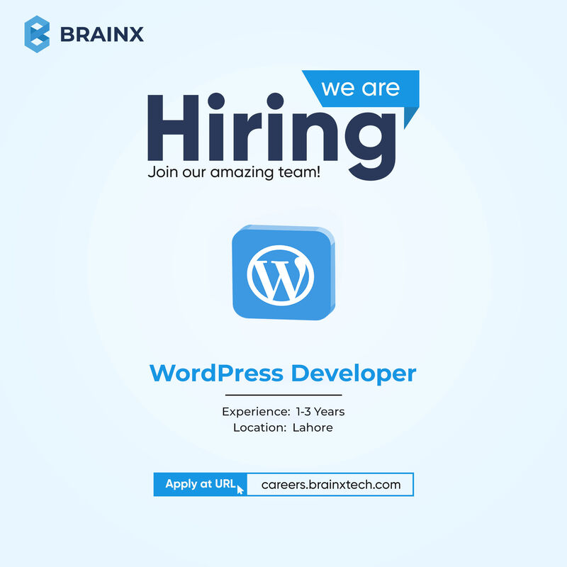 BrainX Technologies on LinkedIn: #hiring #hiringnow #hiringimmediately ... BrainX Technologies on LinkedIn: #hiring #hiringnow #hiringimmediately ...