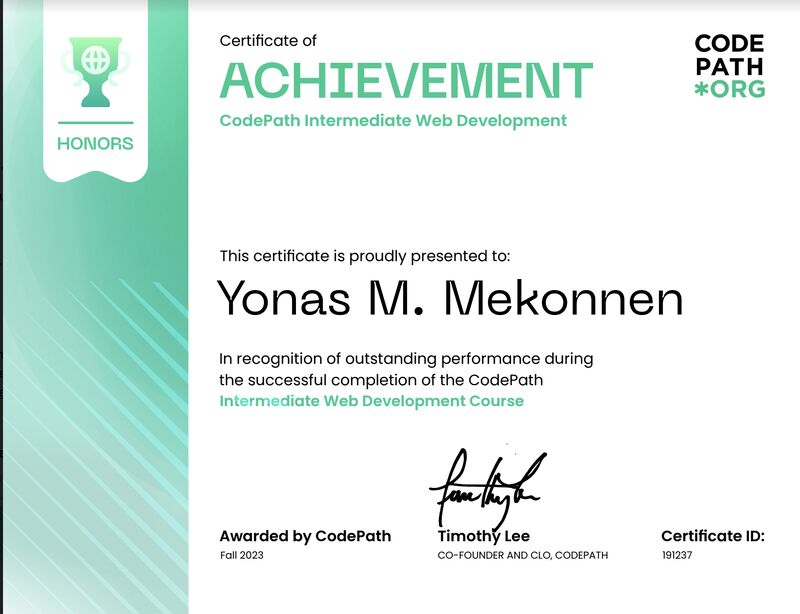 YONAS Mekonnen on LinkedIn: #codepath #webdevelopement #javascript # ... YONAS Mekonnen on LinkedIn: #codepath #webdevelopement #javascript # ...