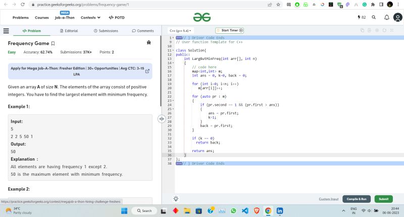 Prafful Patel on LinkedIn: #problemsolving #geeksforgeeks # ... Prafful Patel on LinkedIn: #problemsolving #geeksforgeeks # ...