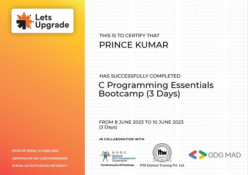 PRINCE KUMAR on LinkedIn: #programming #cprogramminglanguage PRINCE KUMAR on LinkedIn: #programming #cprogramminglanguage