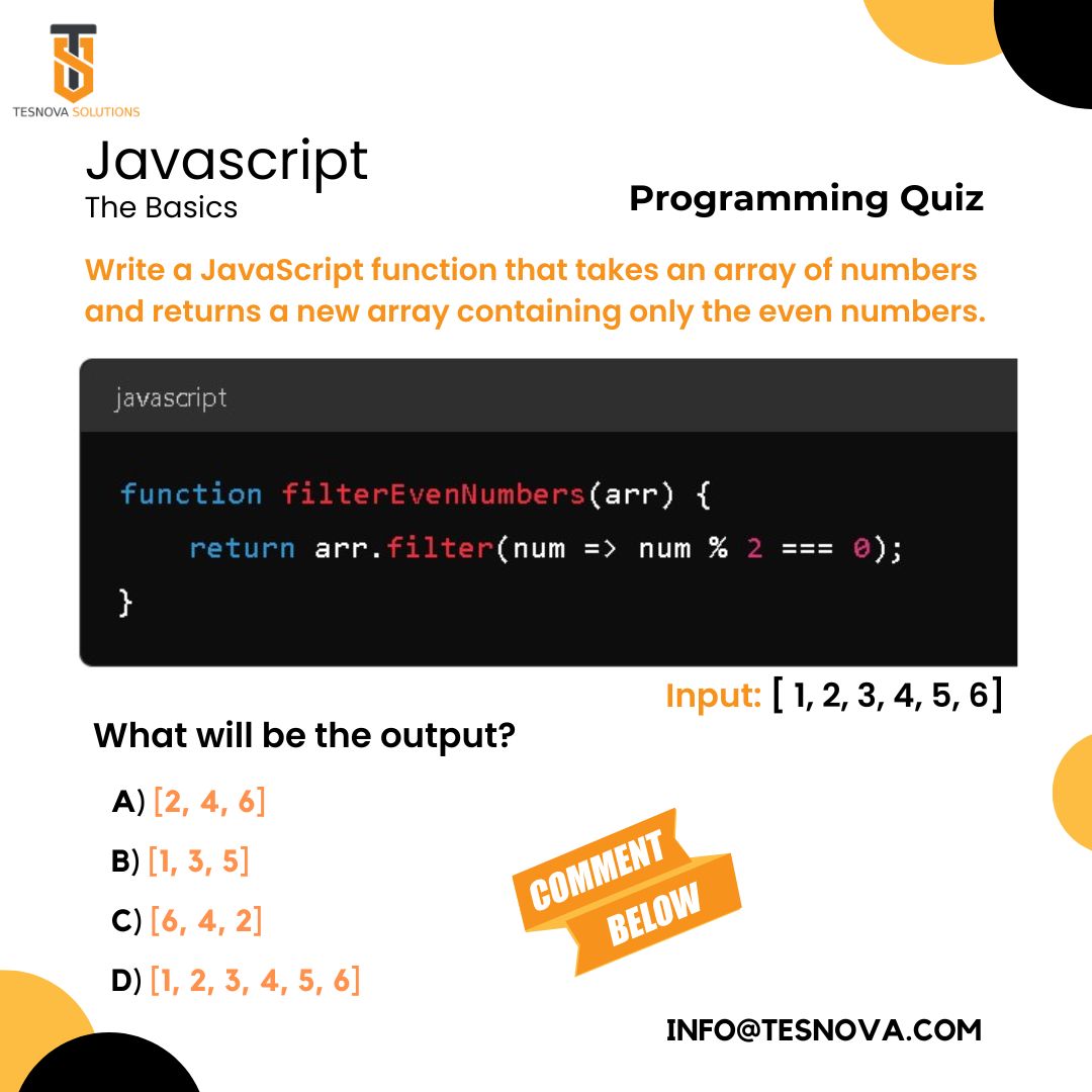 Tesnova Solutions on LinkedIn: #javascript #codingchallenge # ... Tesnova Solutions on LinkedIn: #javascript #codingchallenge # ...