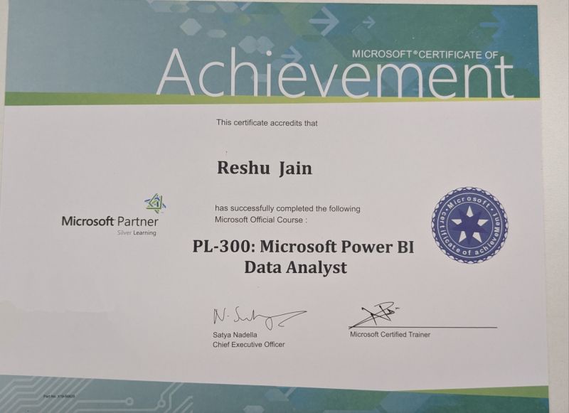 Reshu Jain on LinkedIn: #training #microsoft #powerbi Reshu Jain on LinkedIn: #training #microsoft #powerbi