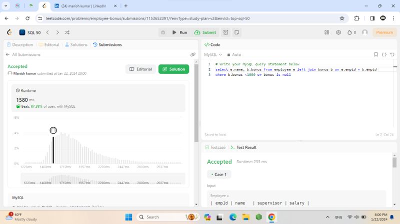 Manish Kumar on LinkedIn: #leetcode #leetcodechallenge Manish Kumar on LinkedIn: #leetcode #leetcodechallenge