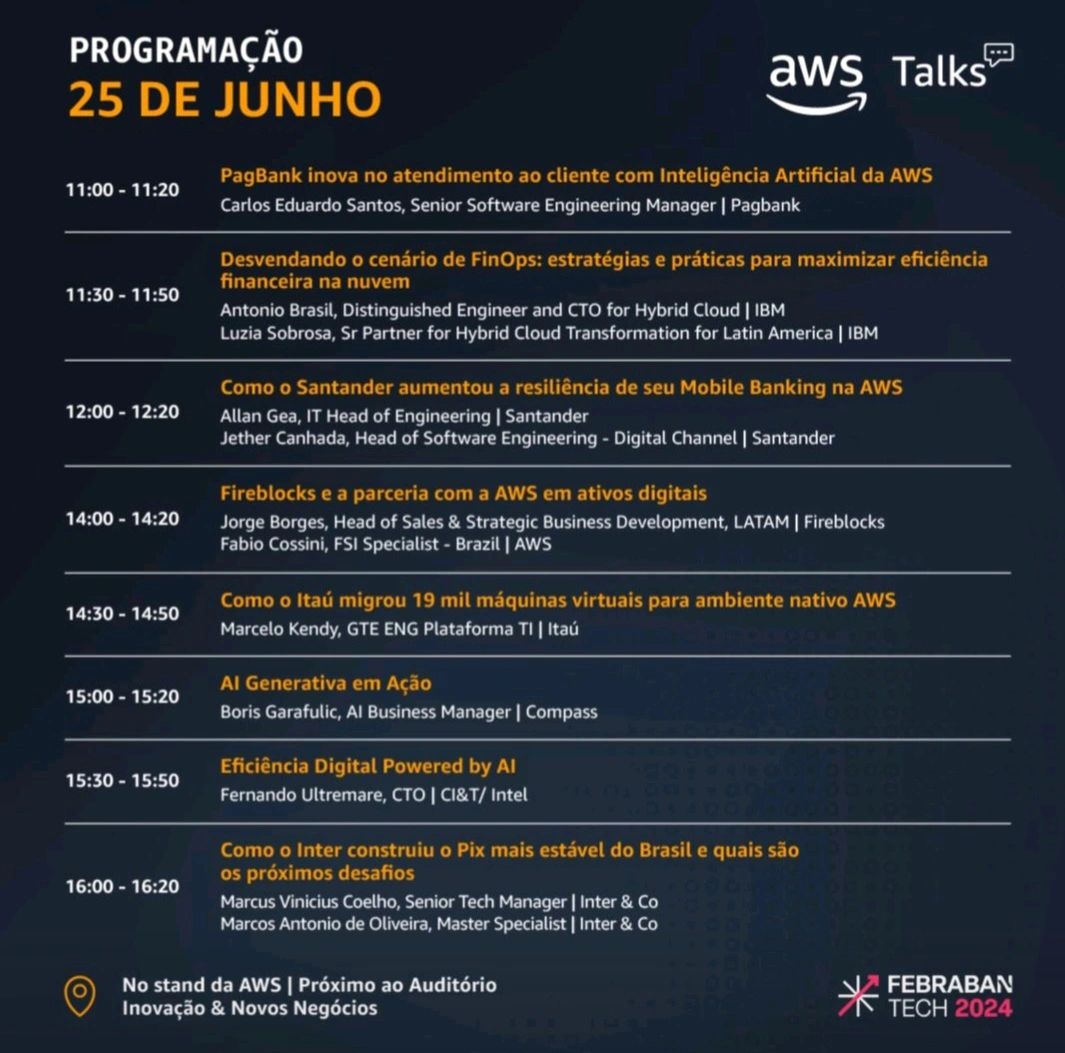 Carlos Eduardo Pereira dos Santos no LinkedIn: #febrabantech2024 #pagbank Carlos Eduardo Pereira dos Santos no LinkedIn: #febrabantech2024 #pagbank