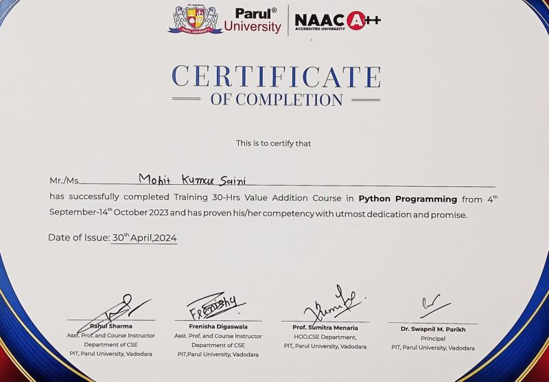 Mohit Kumar Saini on LinkedIn: #python #programming #learning # ... Mohit Kumar Saini on LinkedIn: #python #programming #learning # ...