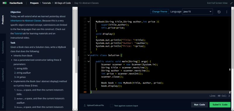 Gaurav Raj on LinkedIn: #hackerrankchallenge #30daysofcodechallenge # ... Gaurav Raj on LinkedIn: #hackerrankchallenge #30daysofcodechallenge # ...
